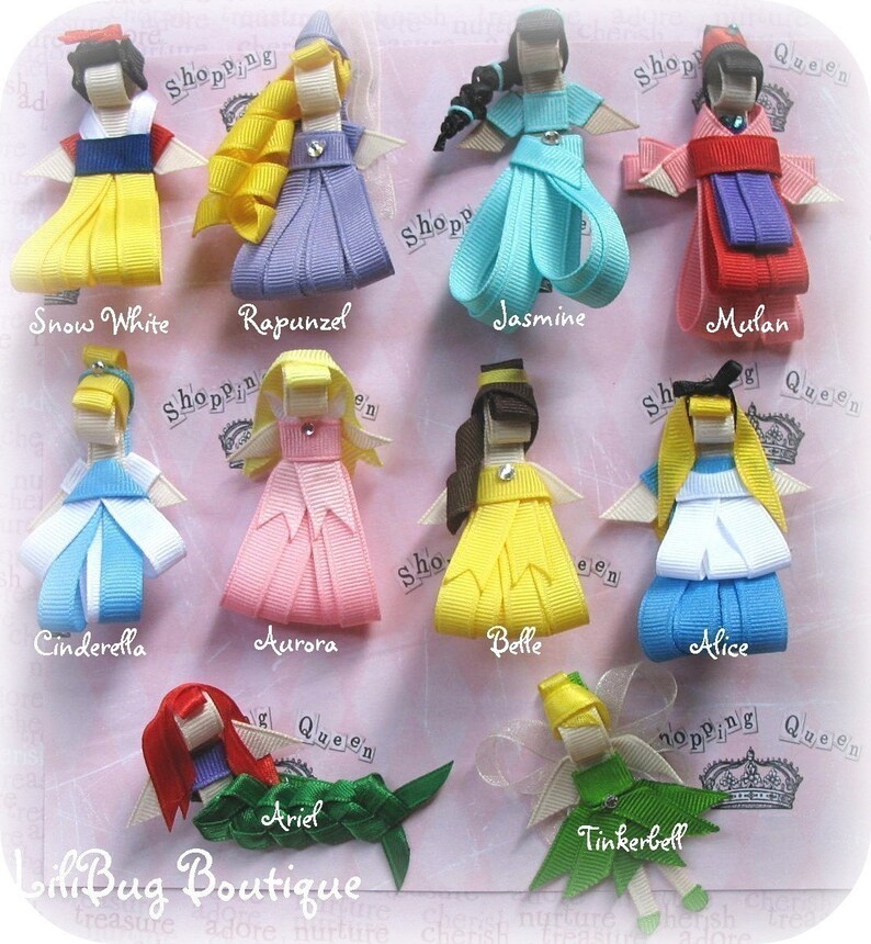 Lilibug PRINCESS Collection Hair Clips - YOU PICK 3 - Etsy