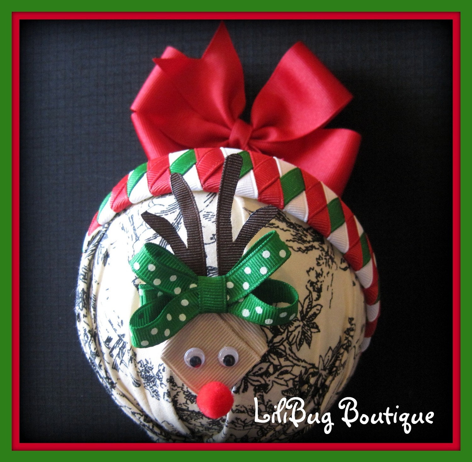 Lilibug Winter Rudolph the Reindeer 3-in-1 Woven Headband and - Etsy