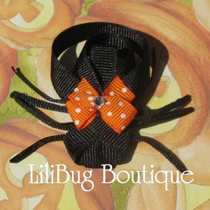 Lilibug Halloween SPOOKY Spider With Bow - Etsy