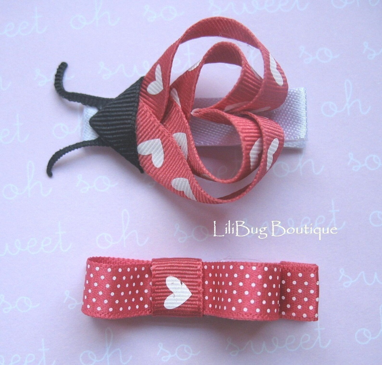 Lilibug LOVEBUG Clippie Set - Etsy