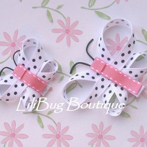 Lilibug Little and Big Sister Butterfly Hair Clippie Set - Etsy