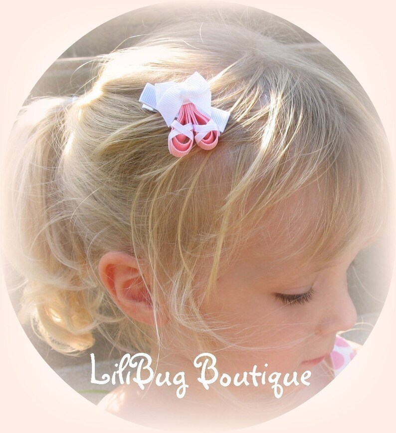 Lilibug Ballet Slipper Ballerina Hair Clip - Etsy