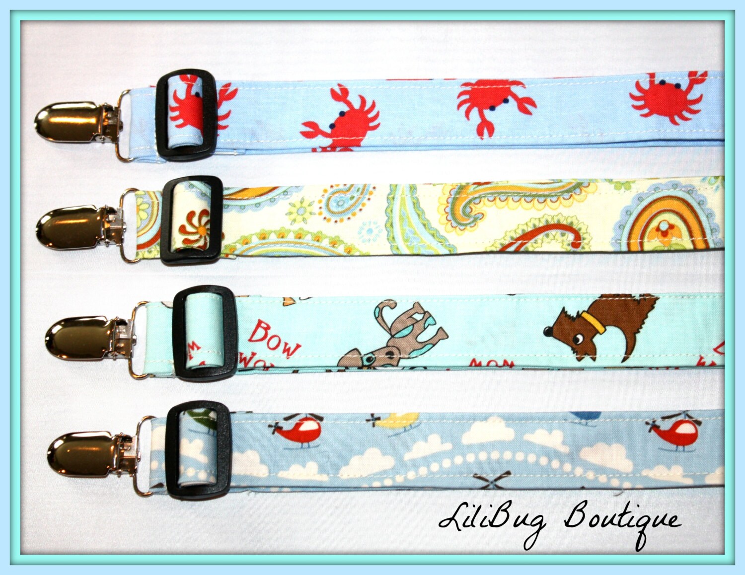 Lilibug You Pick Adjustable Nursing and Bib Clip Blues - Etsy
