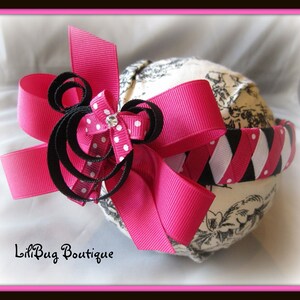 Lilibug Pink Mouse Ears 3-in-1 Woven Headband and Hairbow Set - Etsy