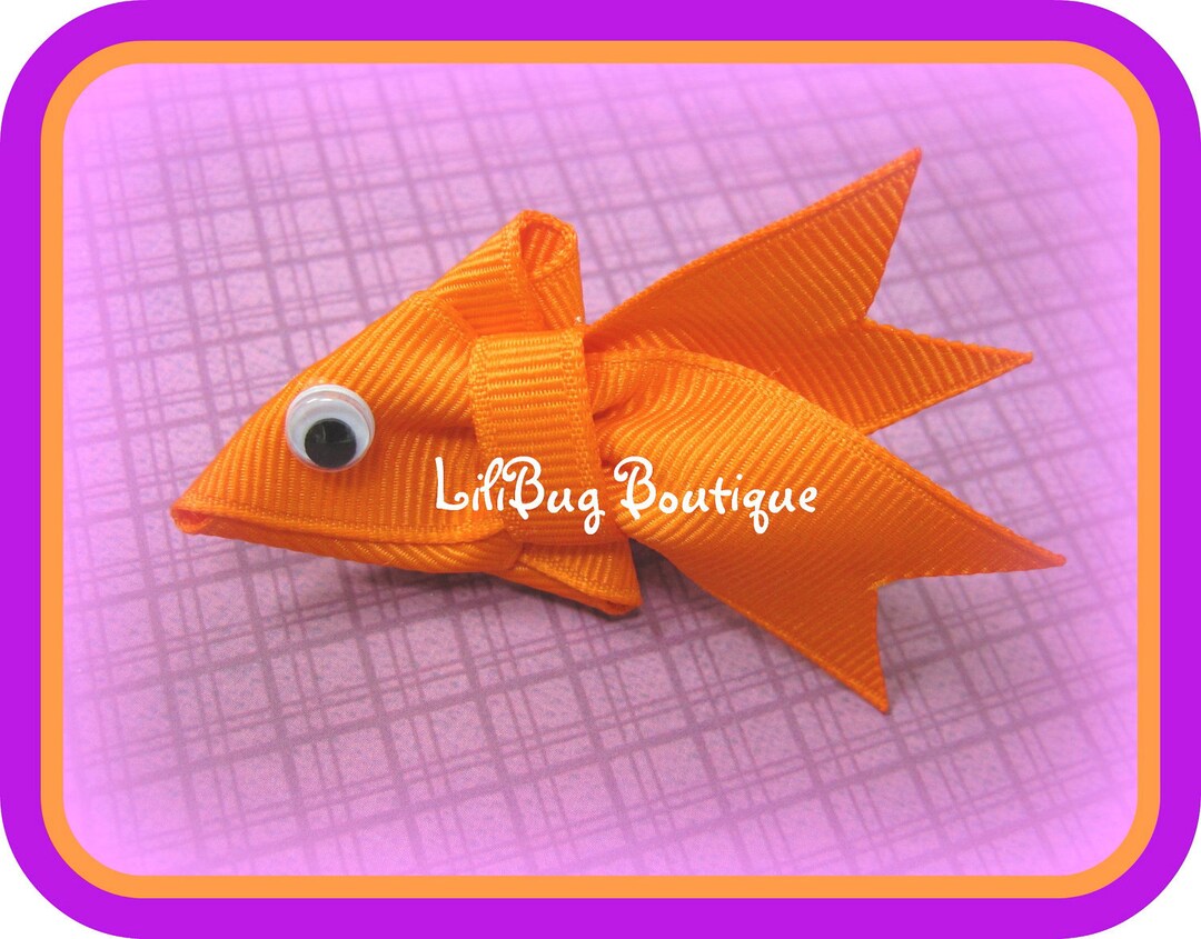 Goldie Goldfish Hair Clip - Etsy