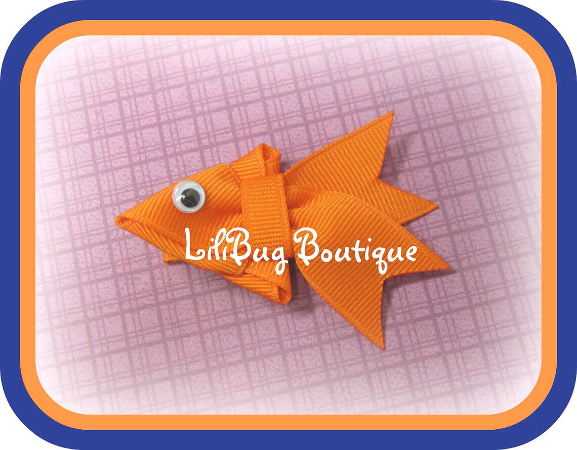 Goldie Goldfish Hair Clip - Etsy