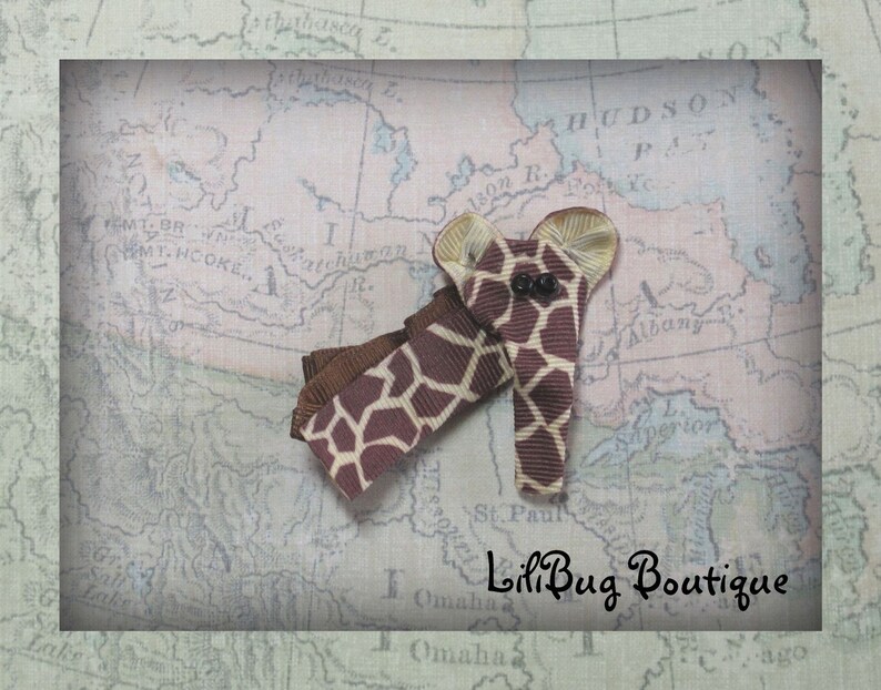 Lilibug Giraffe Hair Clip - Etsy