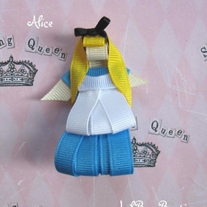 Lilibug ALICE in Wonderland Hair Clip Bow - Etsy
