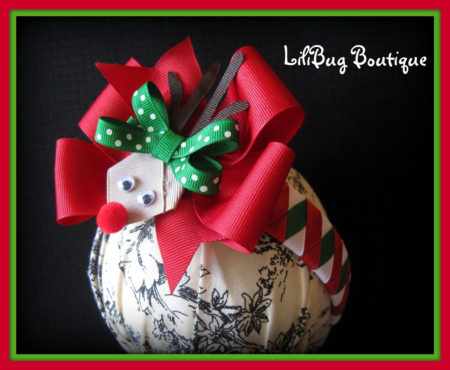 Lilibug Winter Rudolph the Reindeer 3-in-1 Woven Headband and - Etsy