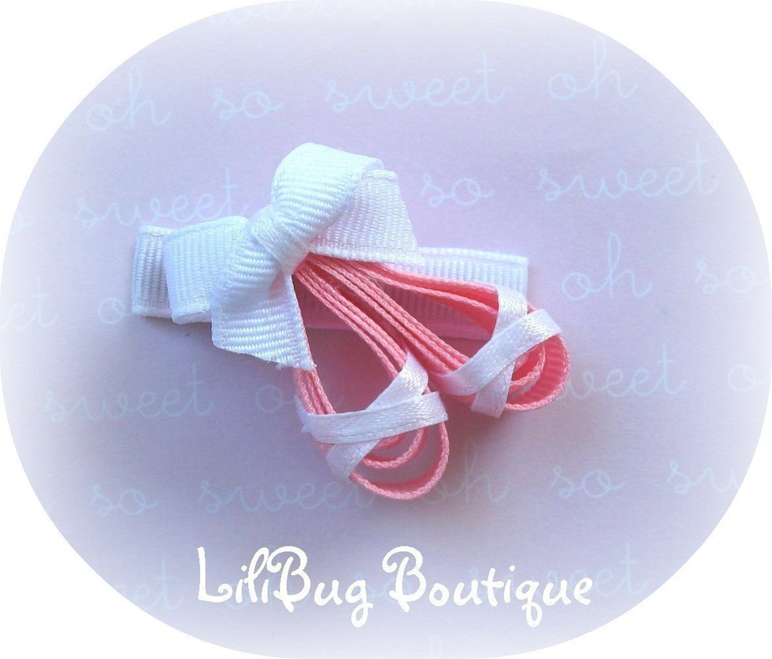Lilibug Ballet Slipper Ballerina Hair Clip - Etsy
