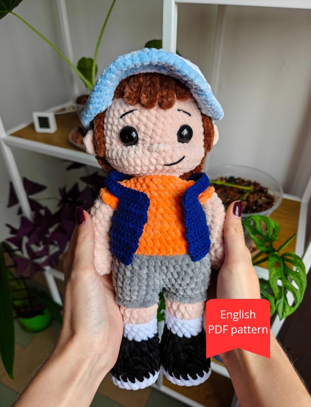 Dipper Pines Amigurumi Crochet Pattern PDF | Inspired by Gravity Falls ...