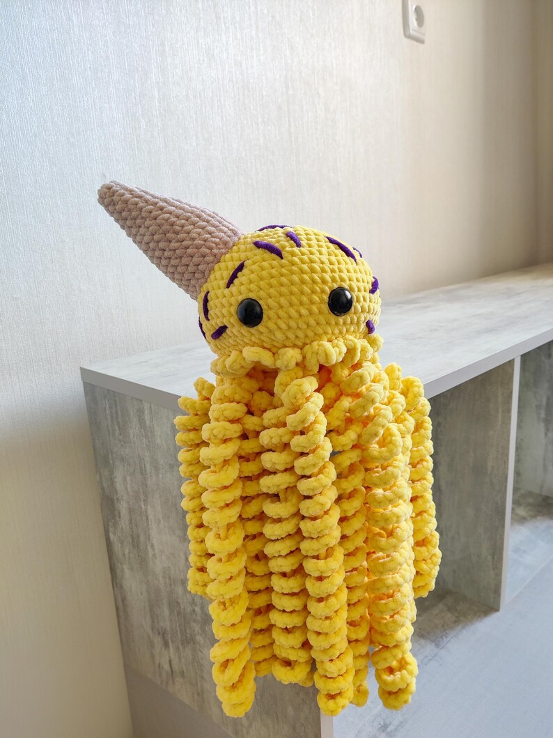 Jellyfish Ice Cream Amigurumi Crochet Pattern PDF | Cute Sea Creature ...