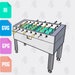 Foosball, Table Soccer, Foos - Svg, Png, Ai, Eps, Instant DIGITAL ...