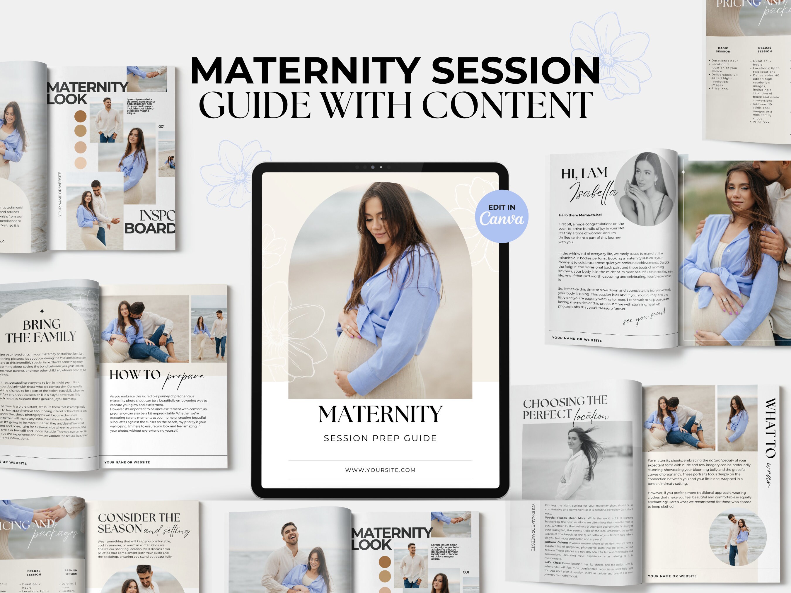 Photography Maternity Session Preparation Template Guide Canva ...