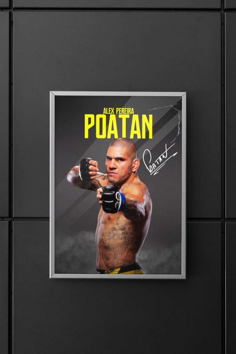Alex Pereira, Poster, UFC Poster, Brazilian Poster, Motivational ...