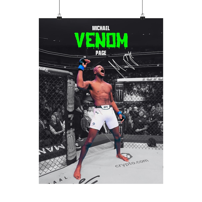 Michael Page, Poster, Mvp UFC, Venom Ufc, UFC Poster, Poster Ideas ...