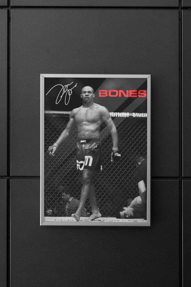 Jon Jones UFC Poster, UFC Wall Art, Jon Jones Art, Jon Jones Print, MMA ...