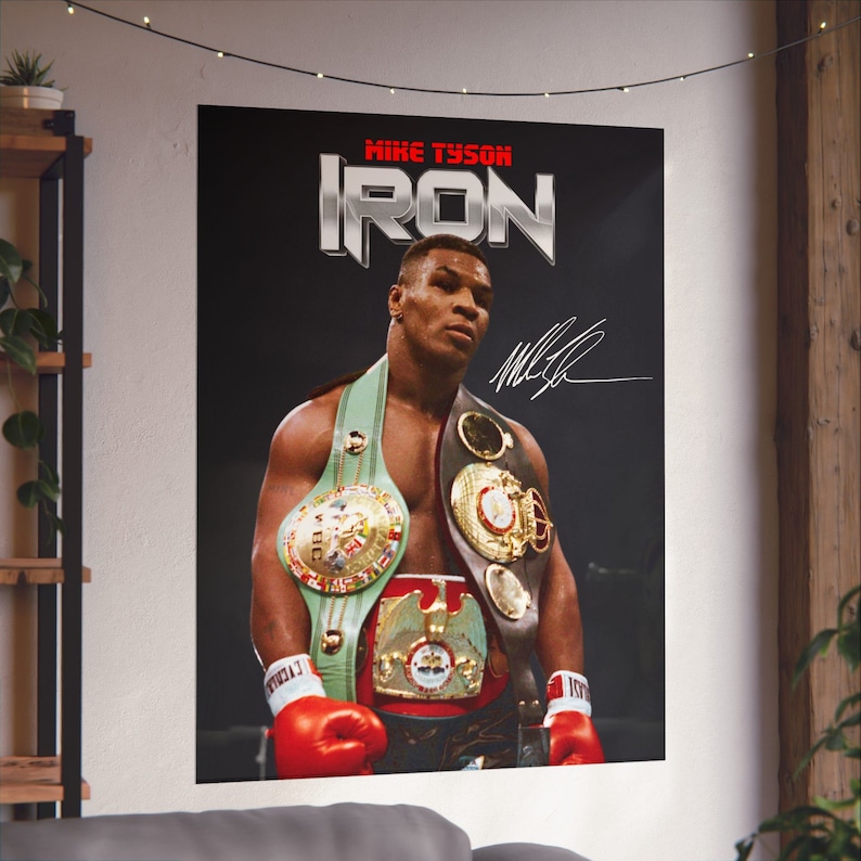 Mike Tyson, IRON, Poster, IRON Mike Tyson, Boxing Poster, Poster Ideas, Motivational Poster ...