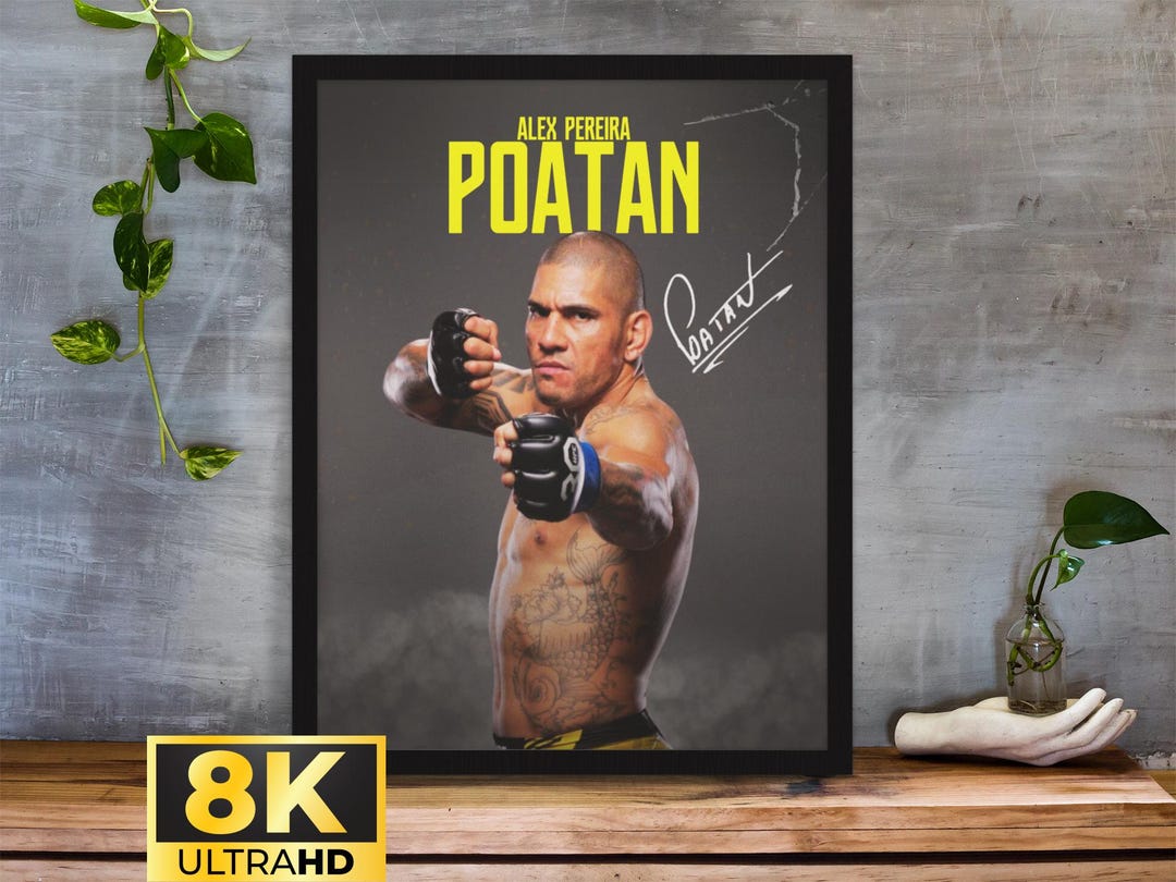 Alex Pereira, Poster, UFC Poster, Brazilian Poster, Motivational ...