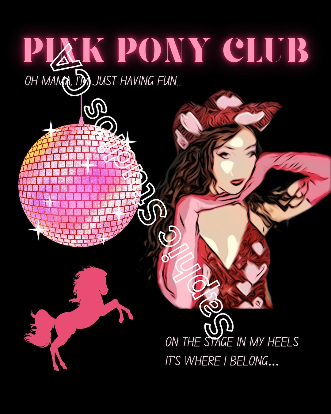 Chappell Roan Pink Pony Club Print | Queer Music | LGBTQIA+ - Etsy