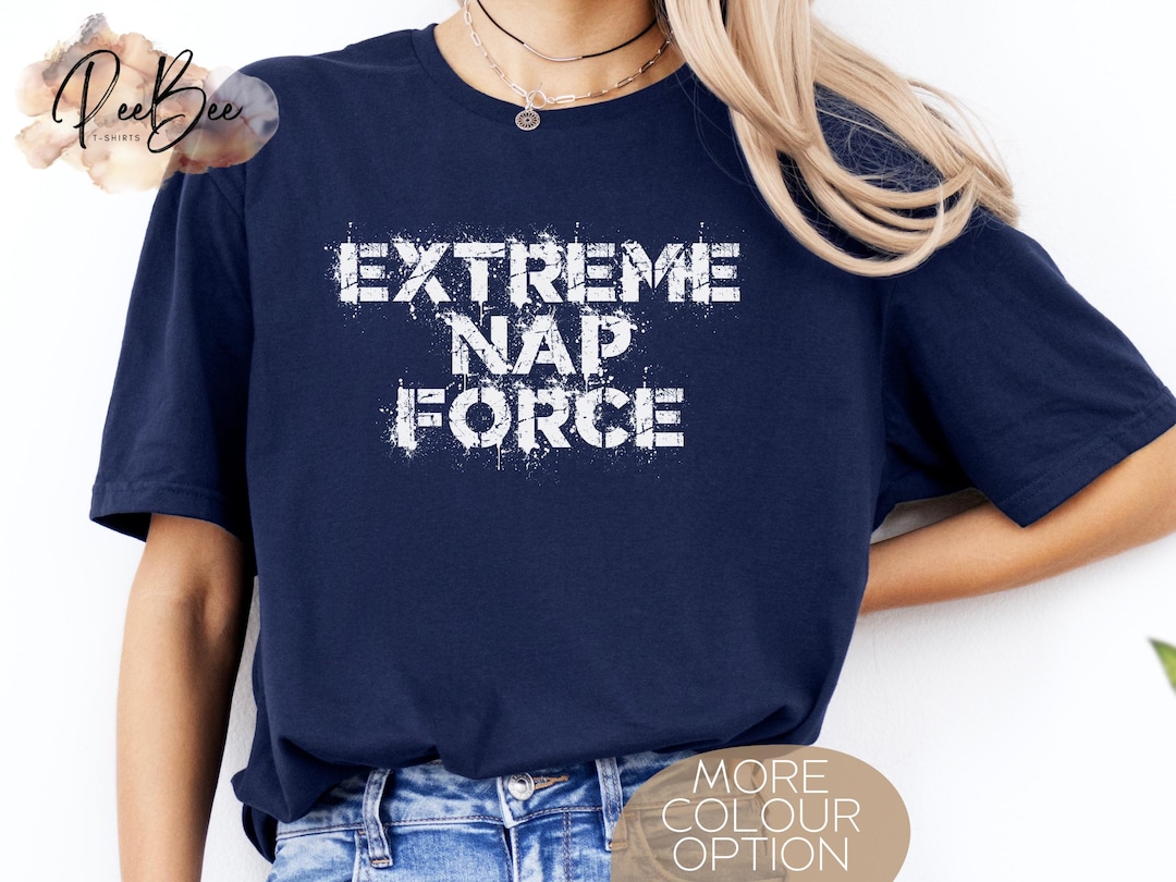 Funny Military Graphic Unisex Softstyle T-shirt, Extreme Nap Force Tee ...