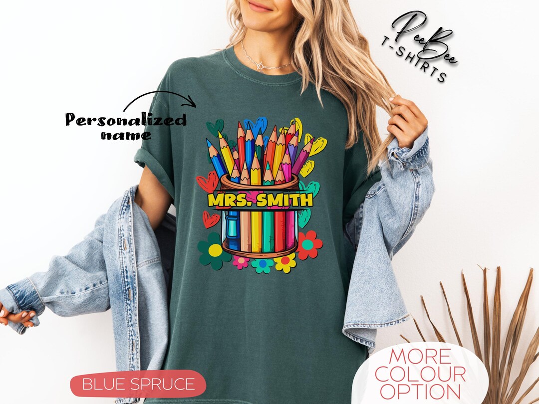 Teacher Appreciation Gift, Personalized Teacher Shirt, Custom ...