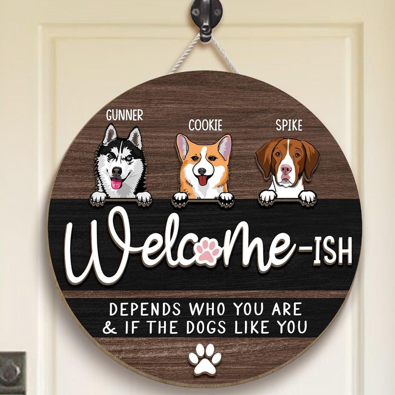 Dog Welcome Sign - Etsy