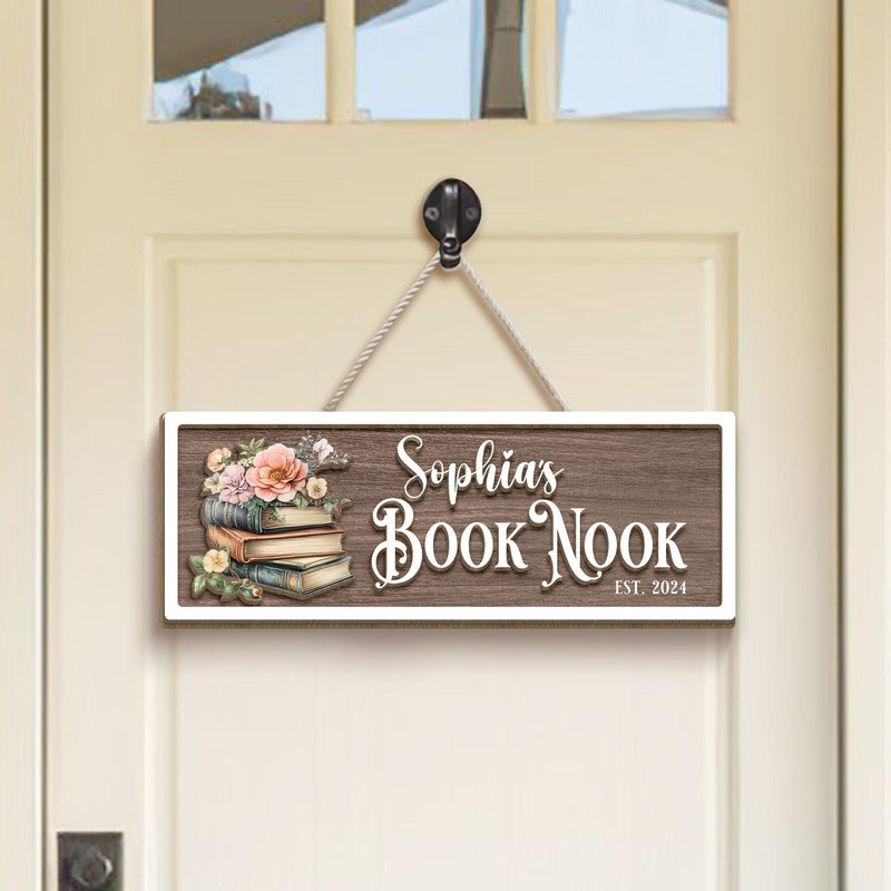 Library Sign - Etsy