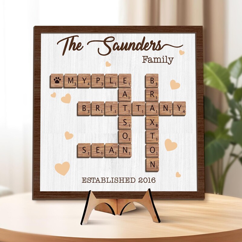 Scrabble Name Sign - Etsy