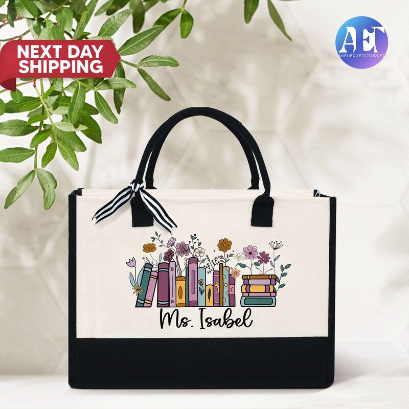 Book Tote - Etsy