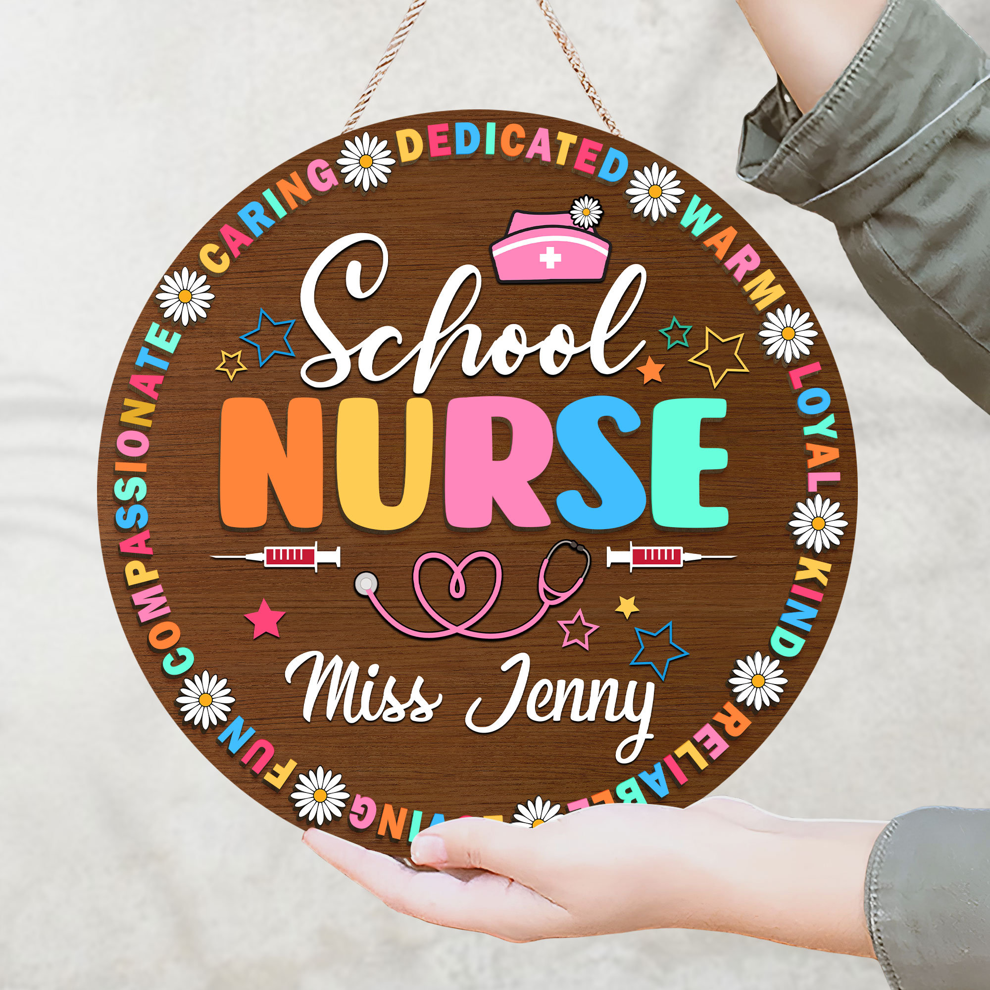 School Nurse Personalized Door Sign, School Nurse Appreciation Gift ...