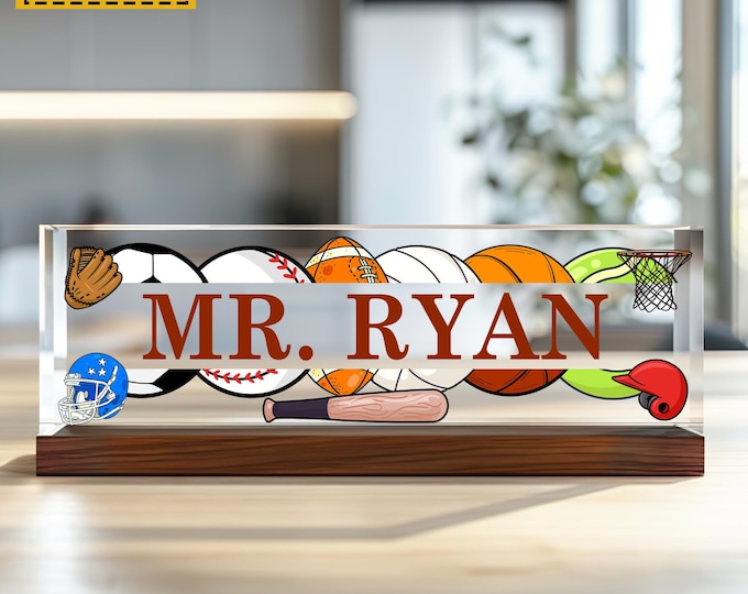 ASL Teacher Gift, Sign Language Gift, Teacher Name Sign, Teacher ...