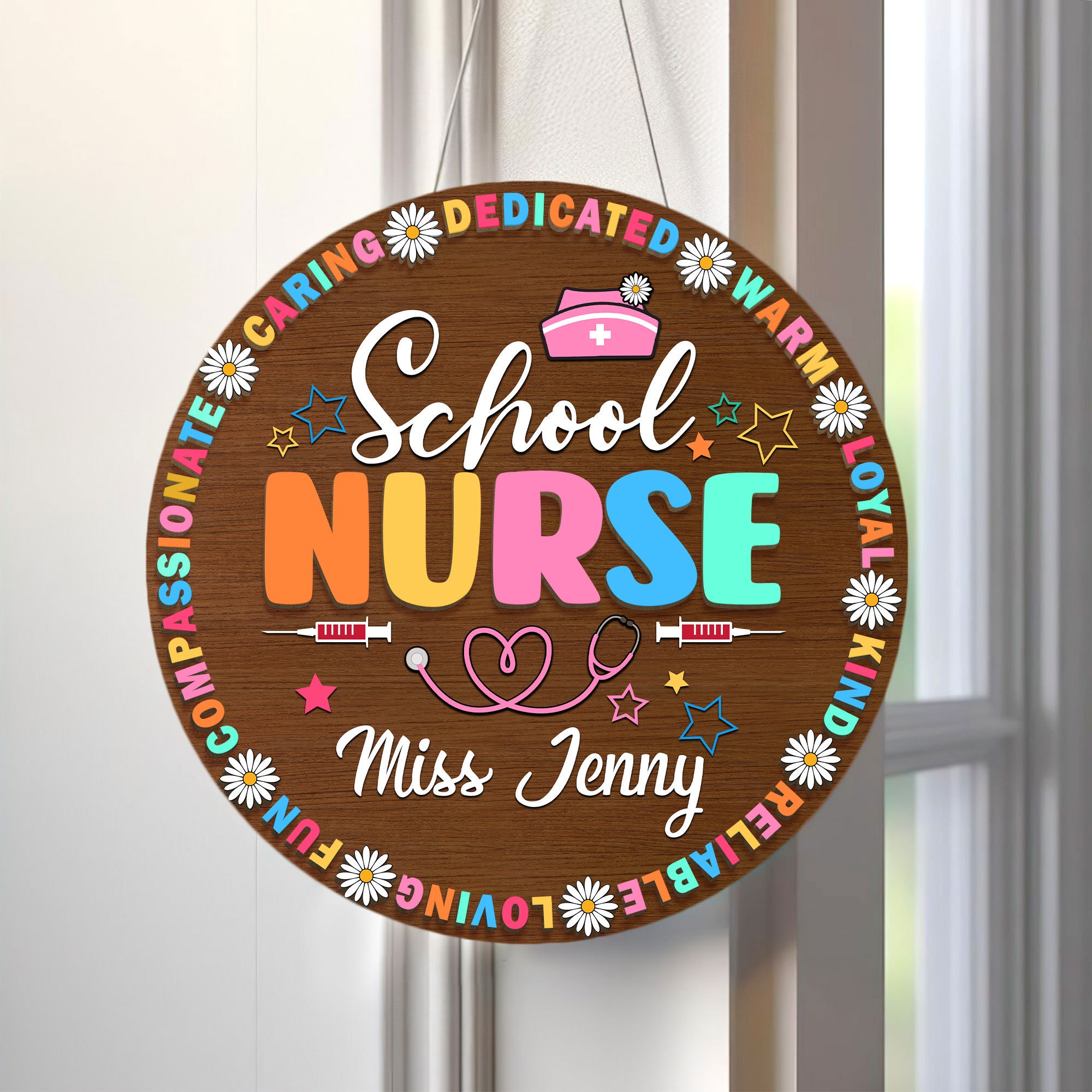School Nurse Personalized Door Sign, School Nurse Appreciation Gift ...