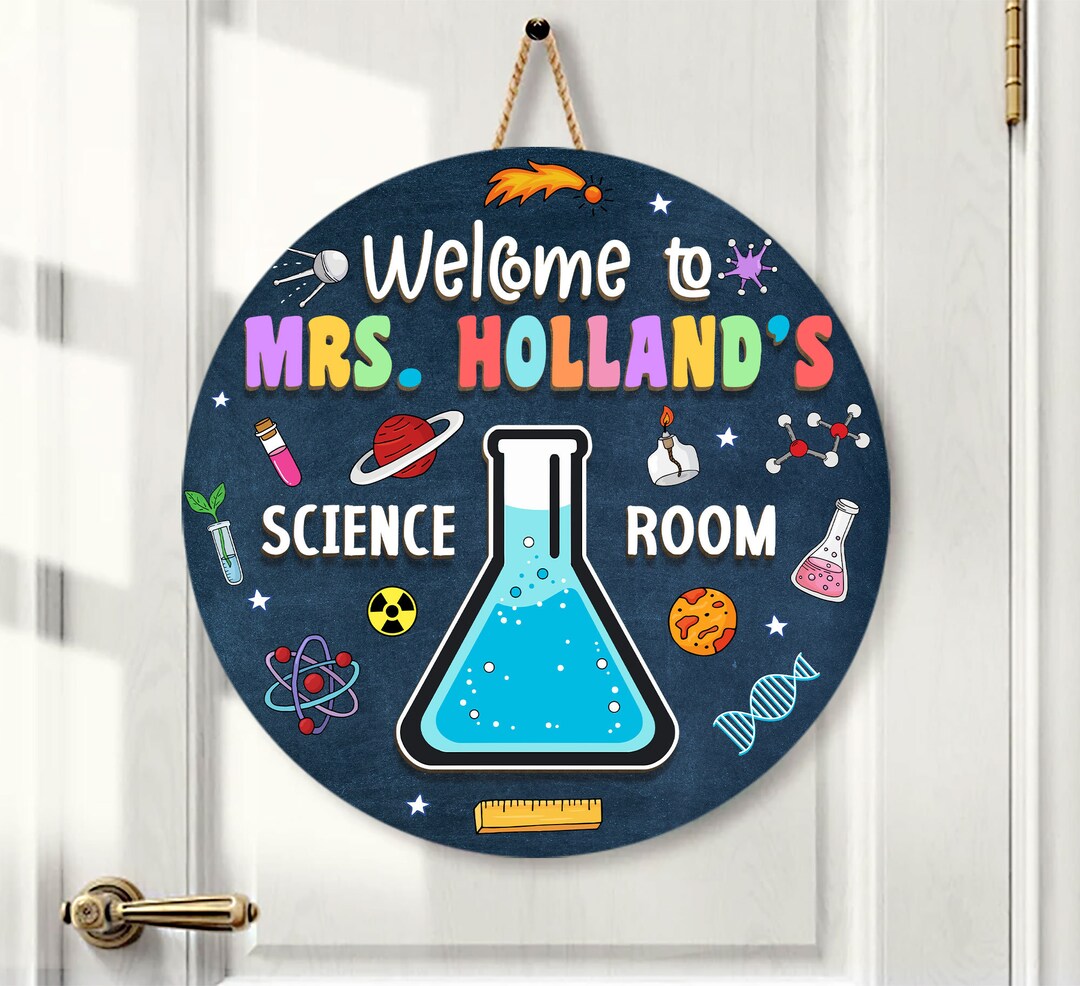 3D Science Teacher Door Sign, Teacher Name Sign, Back to School ...