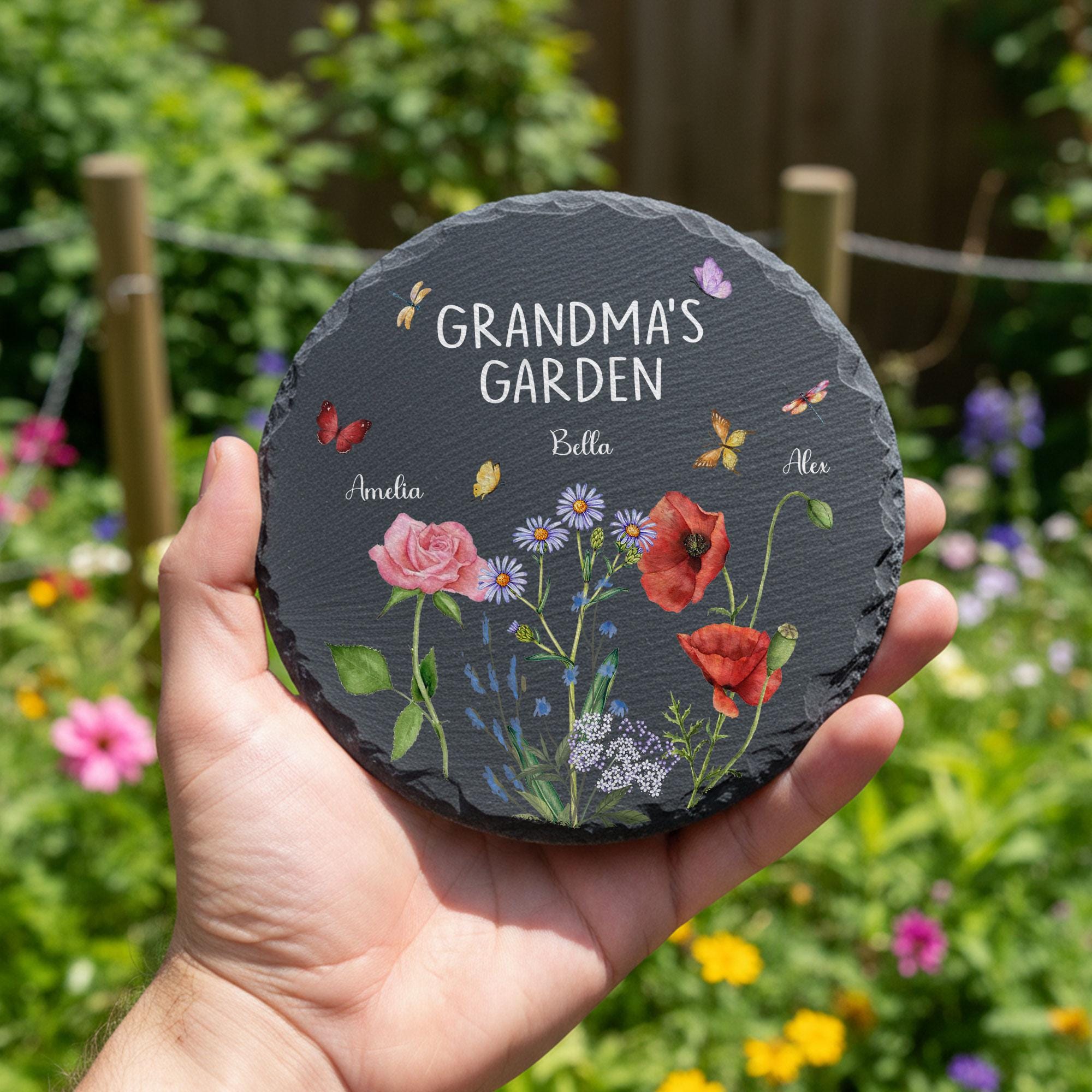 Personalized Grandma Stepping Stone Gifts,grandma's Garden Stone ...