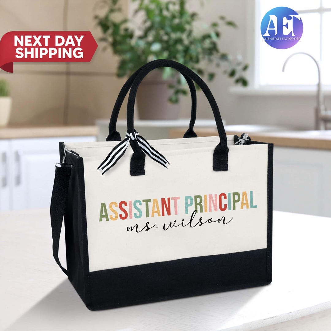 Personalized Assistant Principal Tote Bag, New Principal Gift, Teacher ...