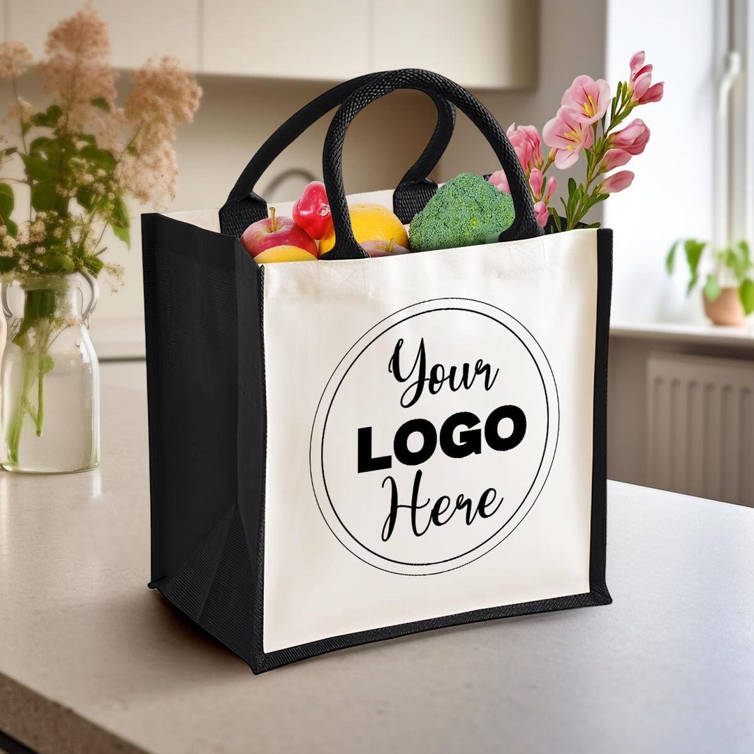 Custom Logo Tote Bag, Personalized Tote Bag, Customized Tote Bag With ...