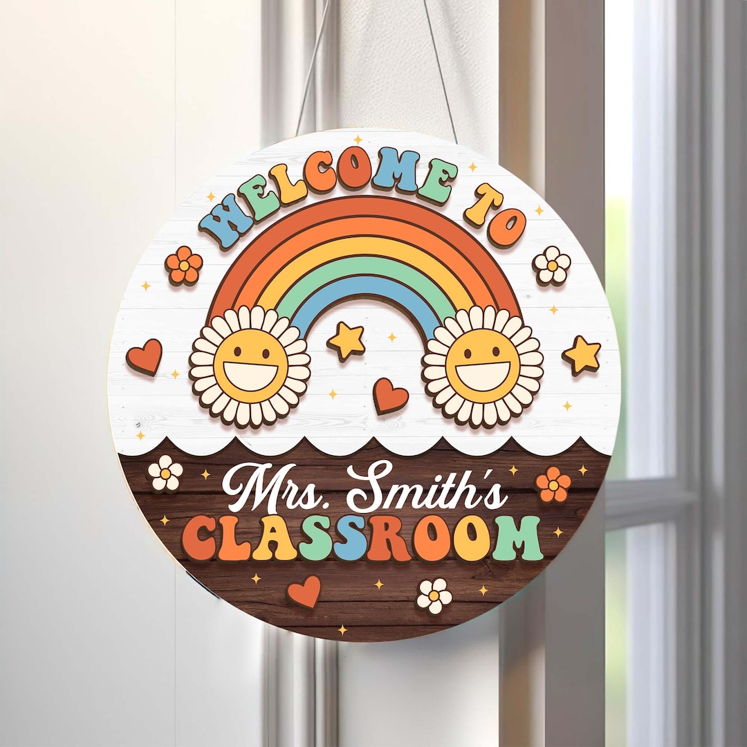 Custom Teacher Name 3D Doorsign,custom Teacher Door Hanger,classroom ...