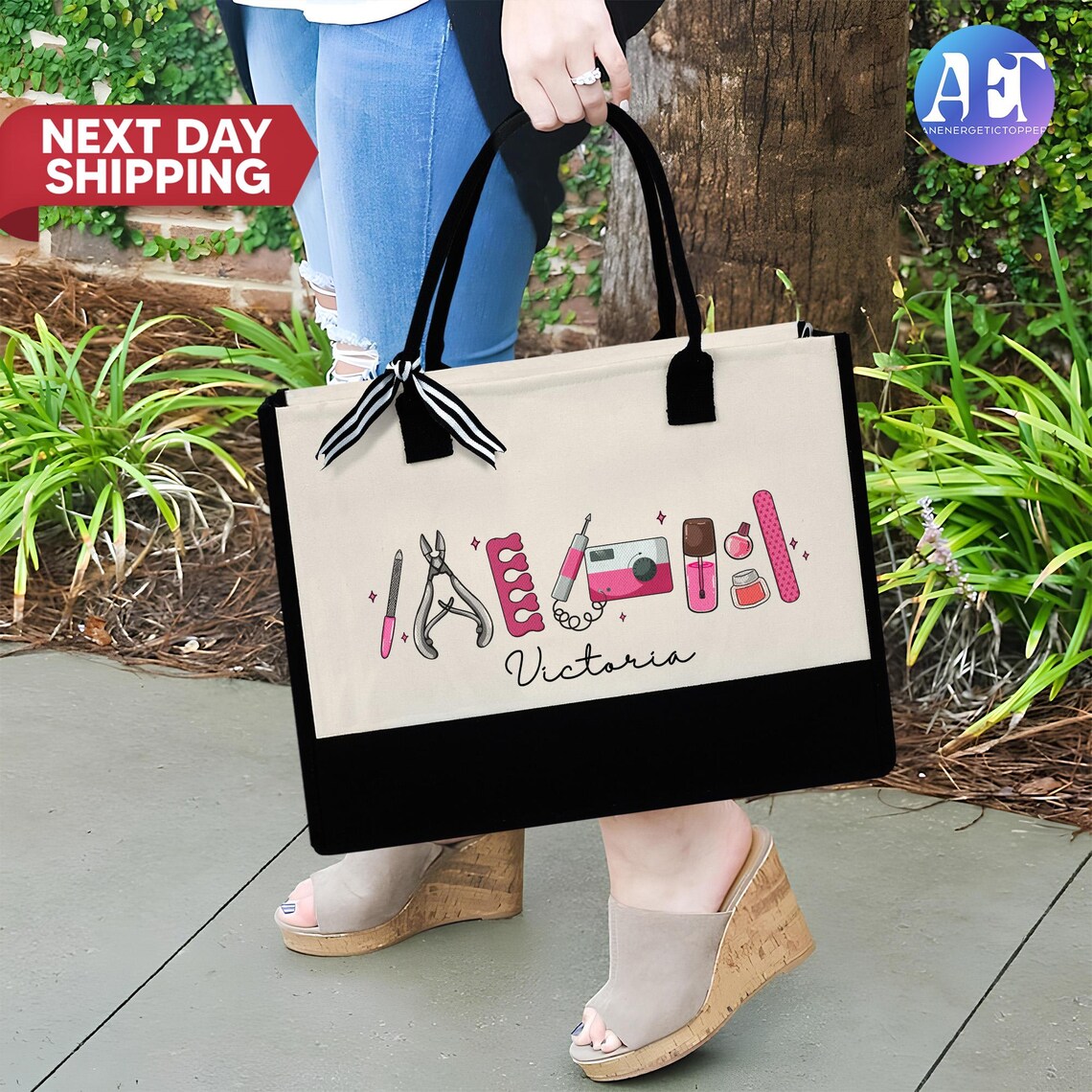 Personalized Nail Tech Tote Bag, Nail Artist Gift, Nail Tech Gift, Gift ...