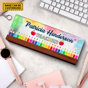 Personalized Teacher Desk Name Plate, Teacher Name Plate, Teacher ...