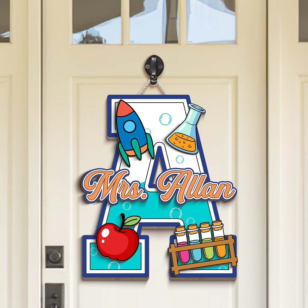 3D Science Teacher Name Sign, Teacher Gift, Back to School, Teacher 3D ...