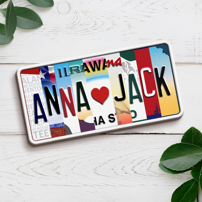 License Plate Love Sign - Etsy UK