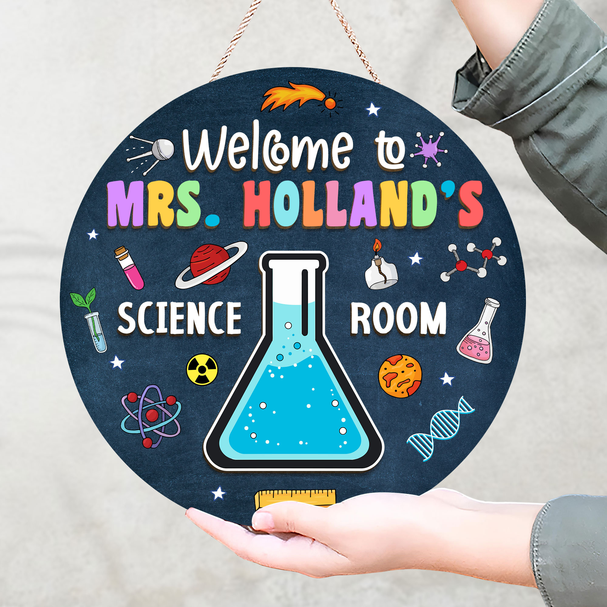3D Science Teacher Door Sign, Teacher Name Sign, Back to School ...