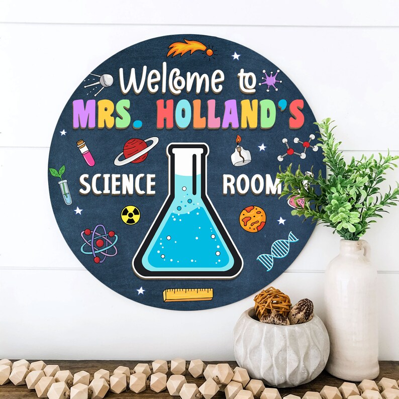 3D Science Teacher Door Sign, Teacher Name Sign, Back to School ...