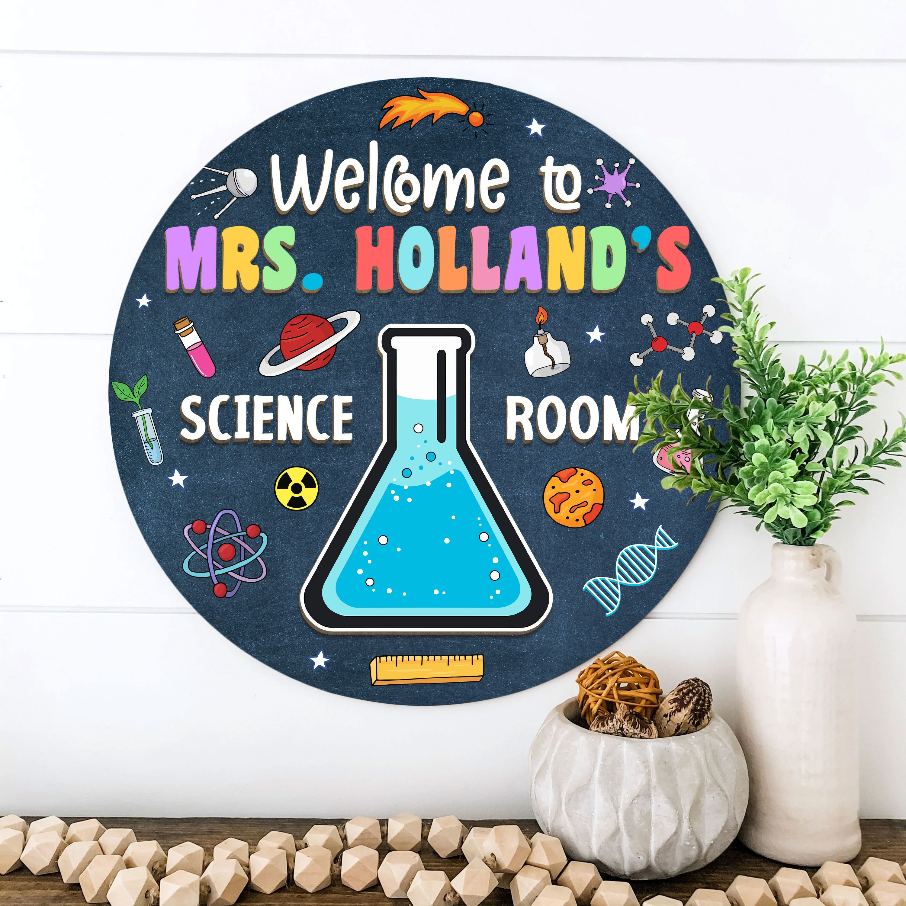 3D Science Teacher Door Sign, Teacher Name Sign, Back to School ...