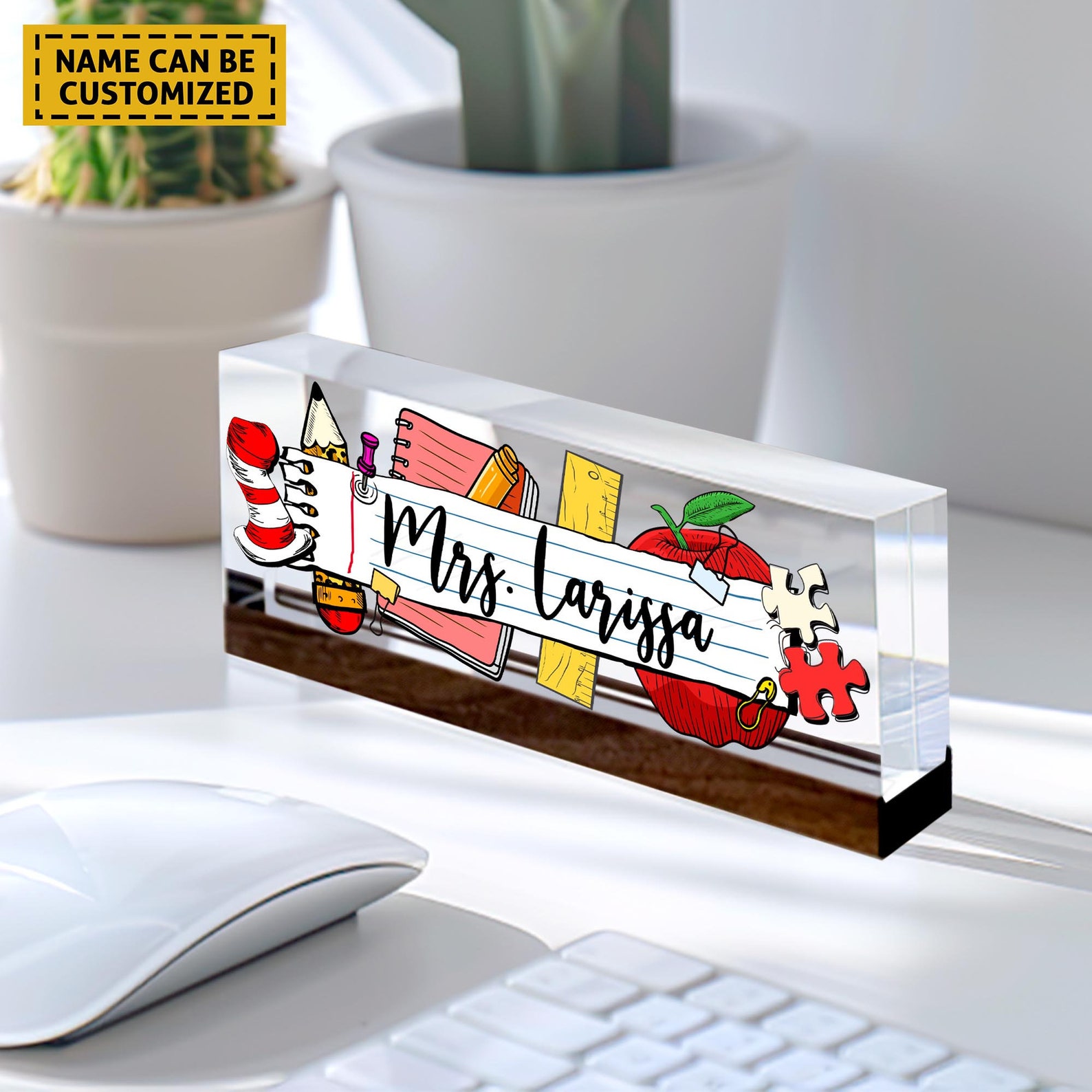 Custom Teacher Sign, Teacher Desk Name Plate, Classroom Decor, Teacher ...