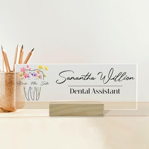 Personalized Dental Name Plate,dentist Medical Physician Office Desk ...