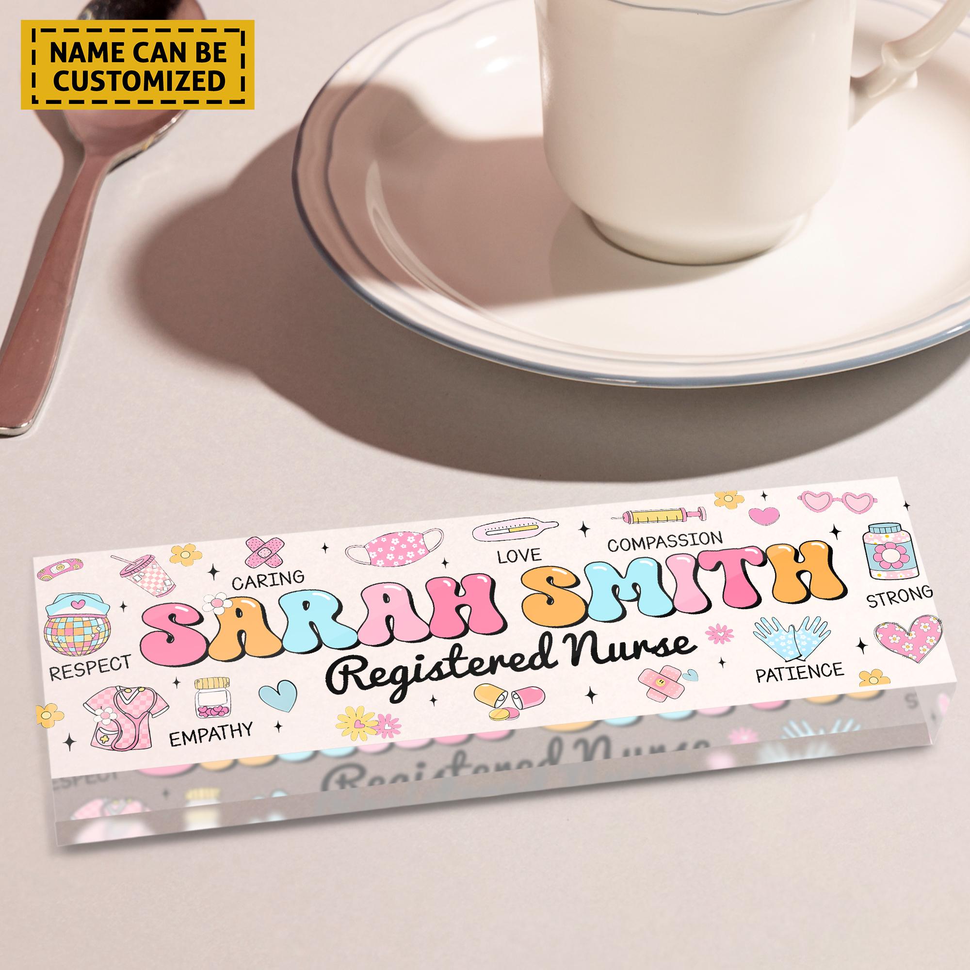Nurse Desk Name Plate, Nurse Gifts, School Nurse Name Sign, Nurse ...