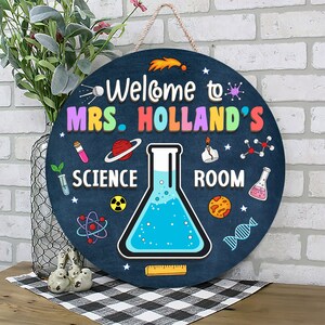 3D Science Teacher Door Sign, Teacher Name Sign, Back to School ...