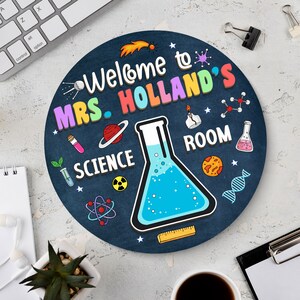3D Science Teacher Door Sign, Teacher Name Sign, Back to School ...